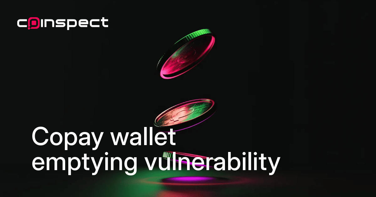 Copay wallet emptying vulnerability | Coinspect Security